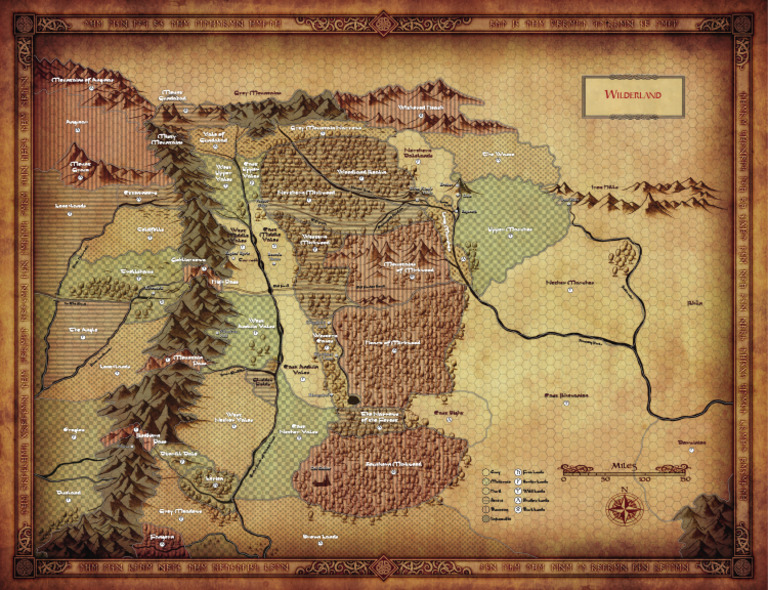 Adventures in Middle Earth - Middle Earth Loremaster - S Map (Colour ...