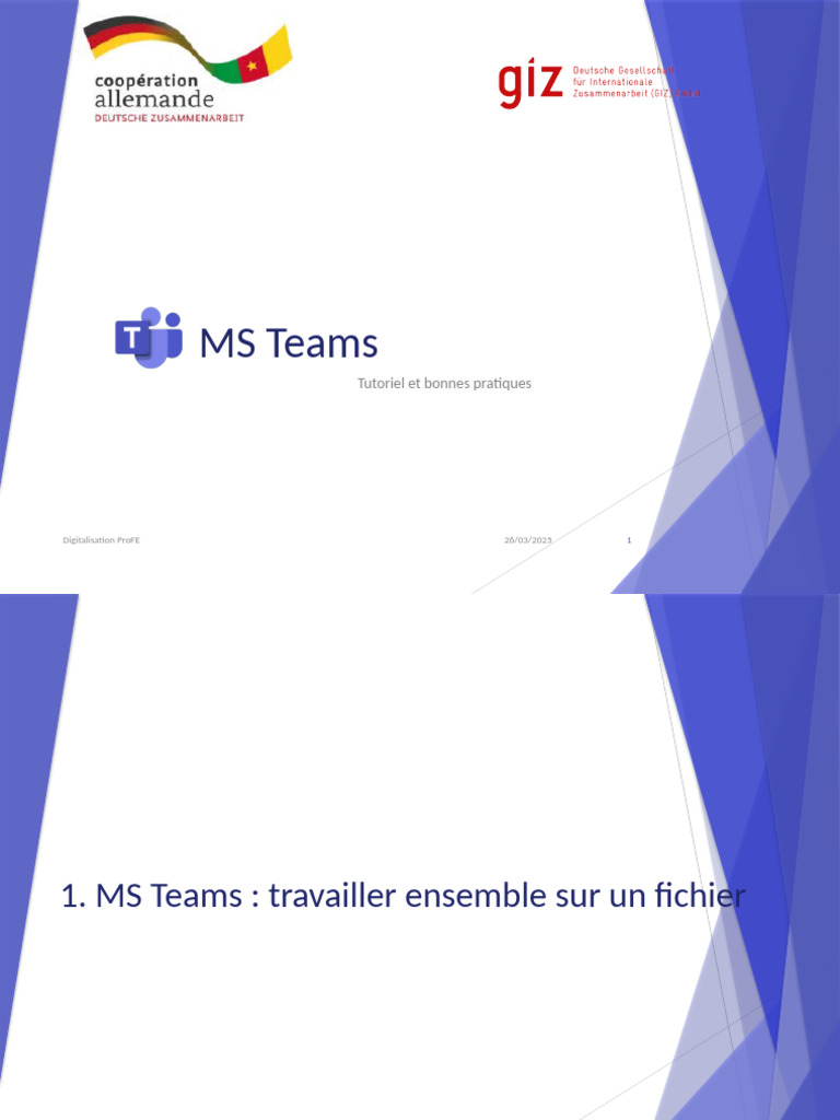 MS - Teams - Travailler Ensemble Sur Un Fichier 09082021 | PDF | Fichier informatique ...