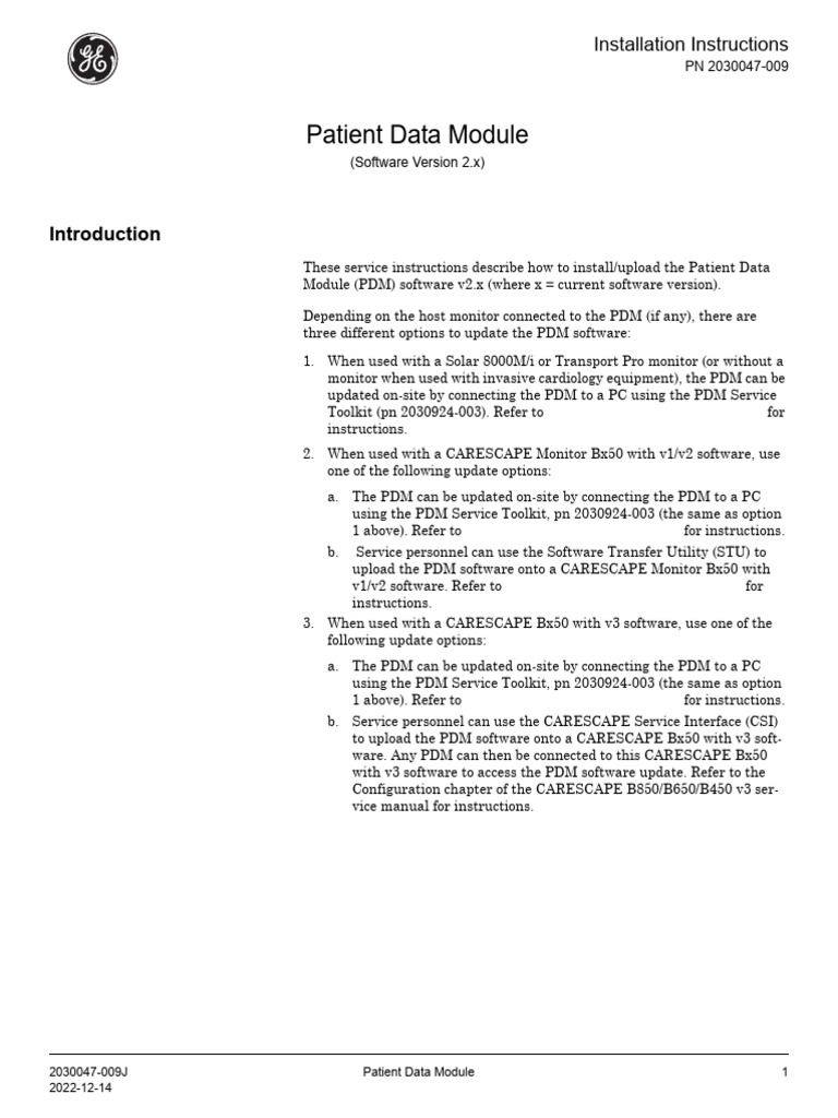 PDM V2.x SOFTWARE INSTALLATION INSTR - IM - 2030047-009 - J | PDF | Computer Network | Ip Address