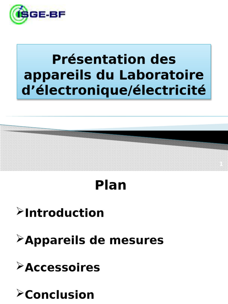 Labo electronique présentation | PDF | Électrotechnique | Compatibilité électromagnétique
