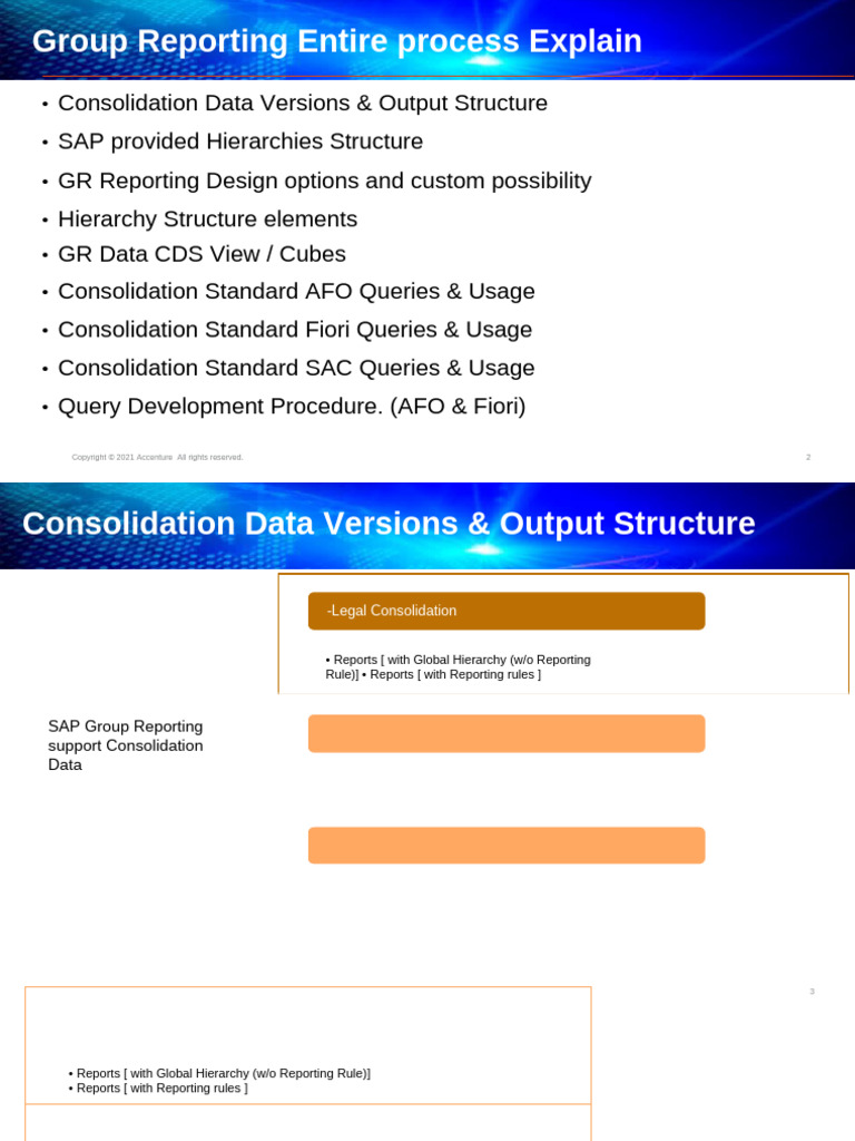 AFO Reporting in SAP Group Consolidation | PDF | Income Statement ...