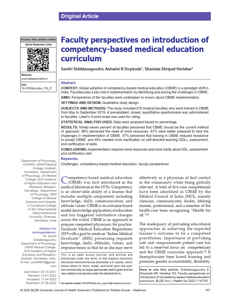 Faculty Perspectives On Introduction Of.25 | PDF | Curriculum | Medical Education