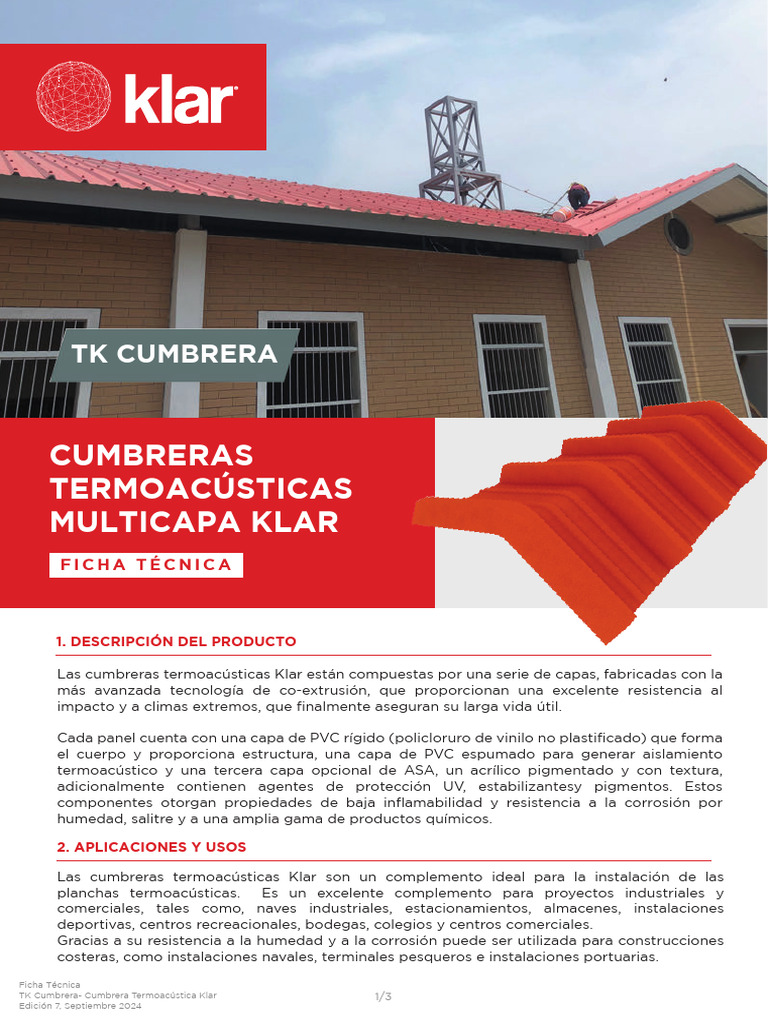 FT Cumbreras TK Klar | PDF | Cloruro de polivinilo | Corrosión