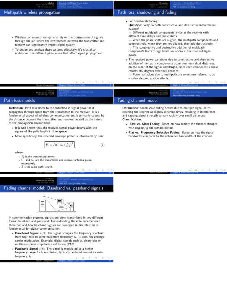 Chapter 2 - Wireless Channel Models | PDF | Modulation | Radio
