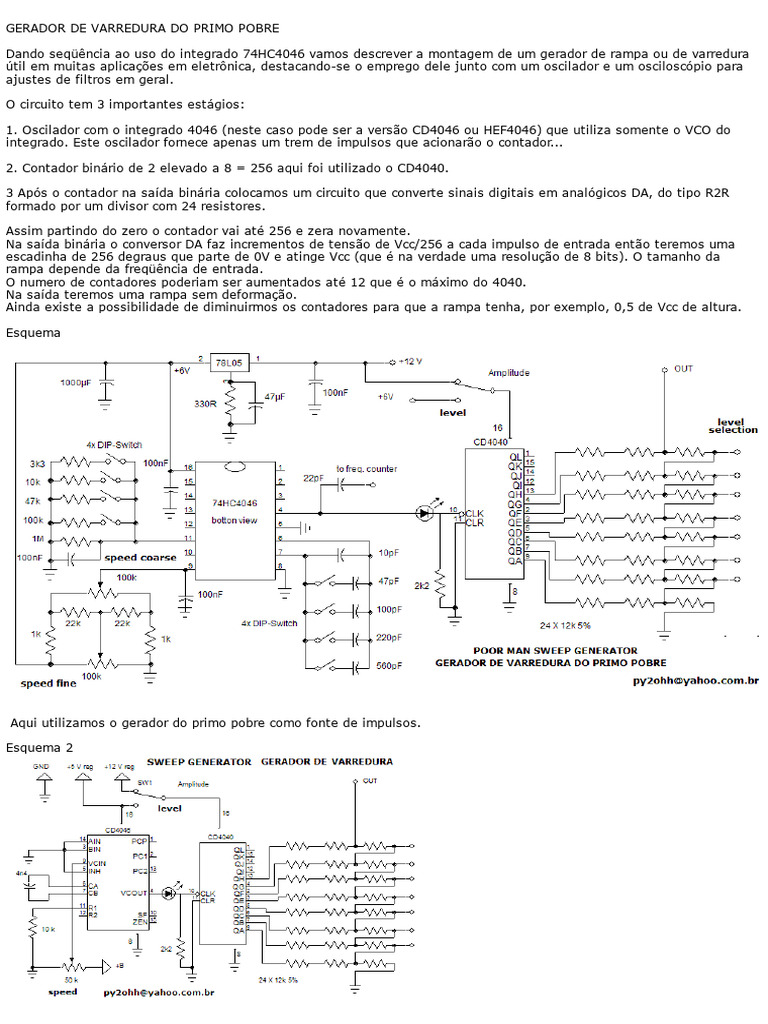Gerador de Varredura Do Primo Pobre | PDF | Rede elétrica ...