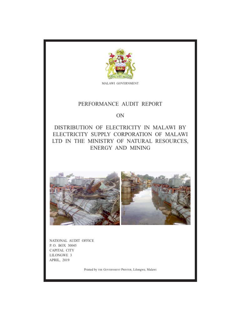 Malawi Electricity Distribution Audit Report | PDF | Electric Power ...