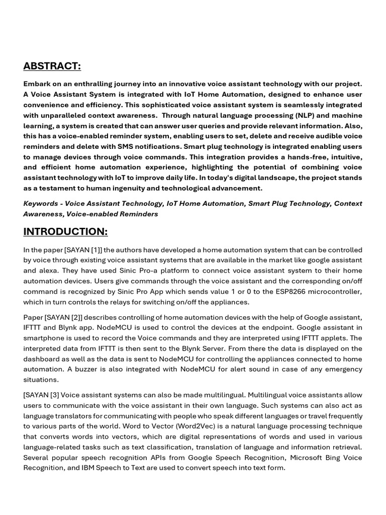 Conference Paper Draft For IoT Project | PDF | Internet Of Things ...