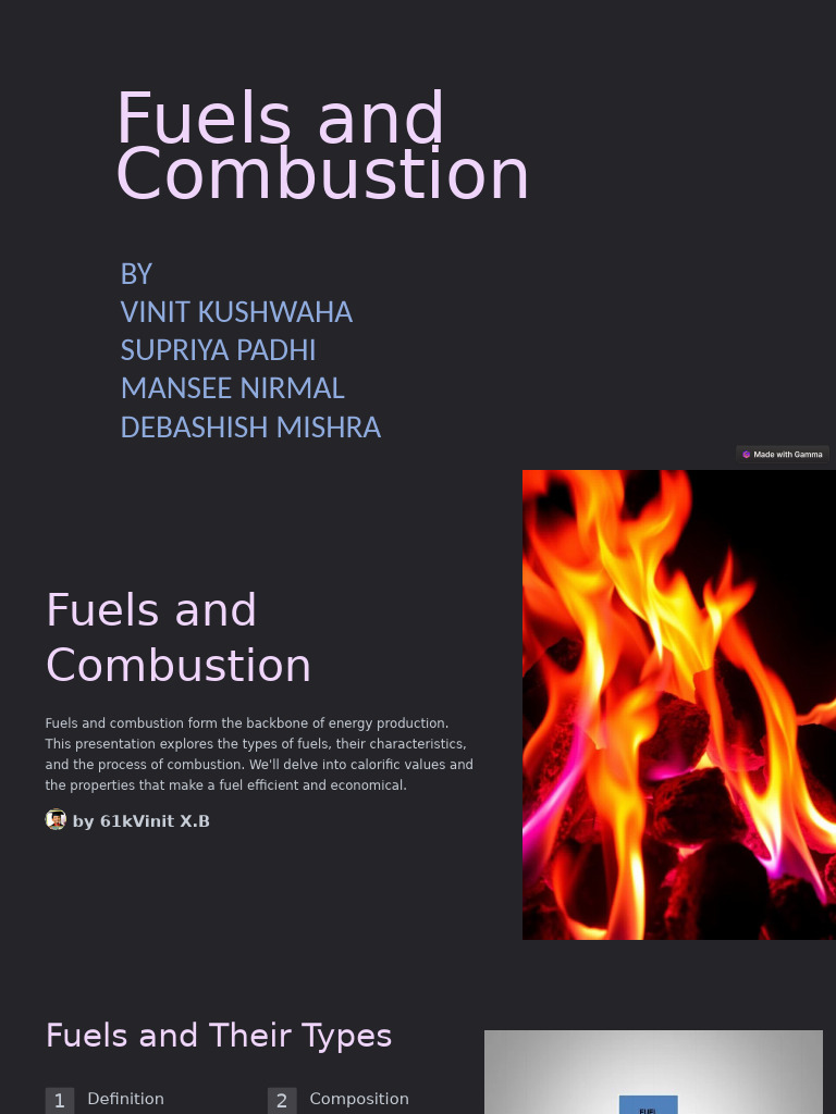 Fuels and Combustion | PDF | Combustion | Fuels