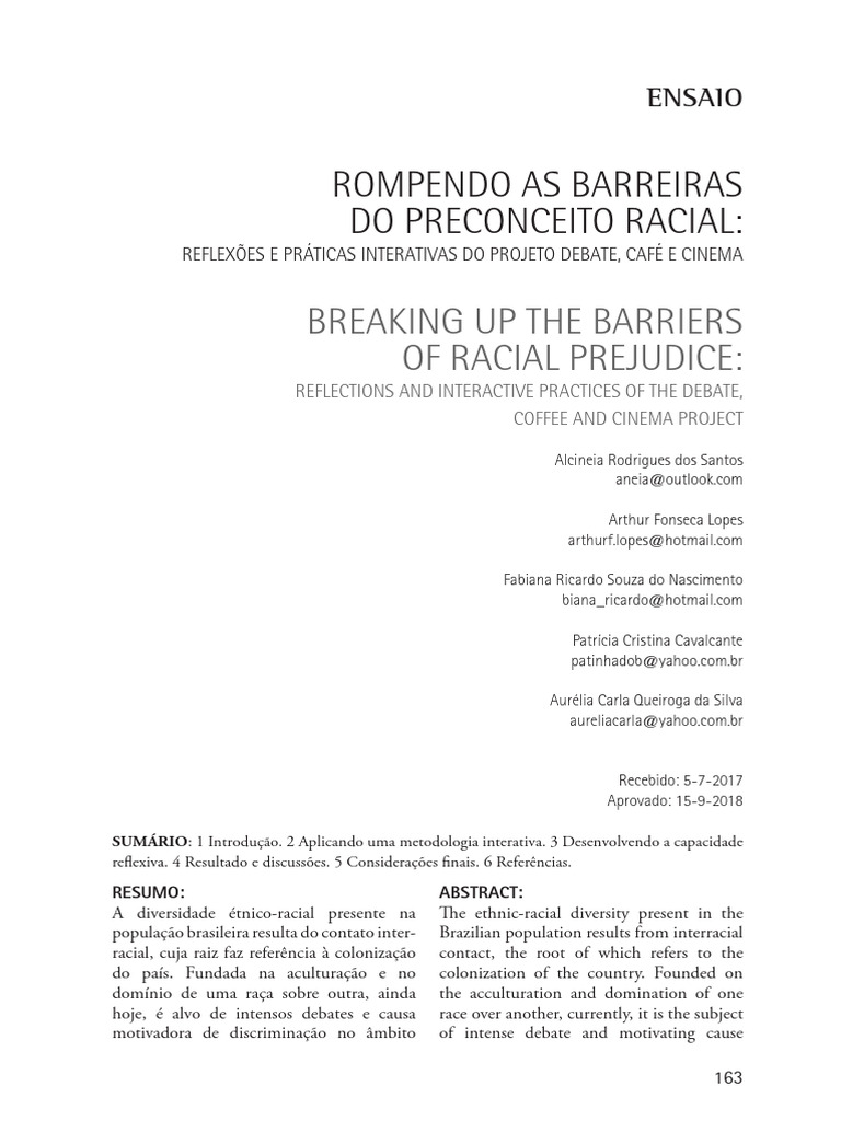 Combate ao Preconceito Racial em Projetos Educativos | PDF | Racismo ...