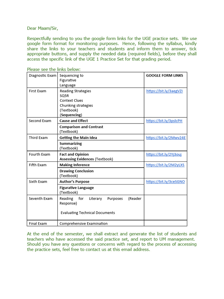 Uge 1 Practice Sheets PDF Free | PDF