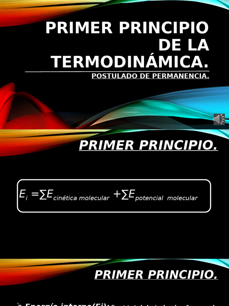 Primer Principio de La Termodinámica | PDF | Calor | Termodinámica