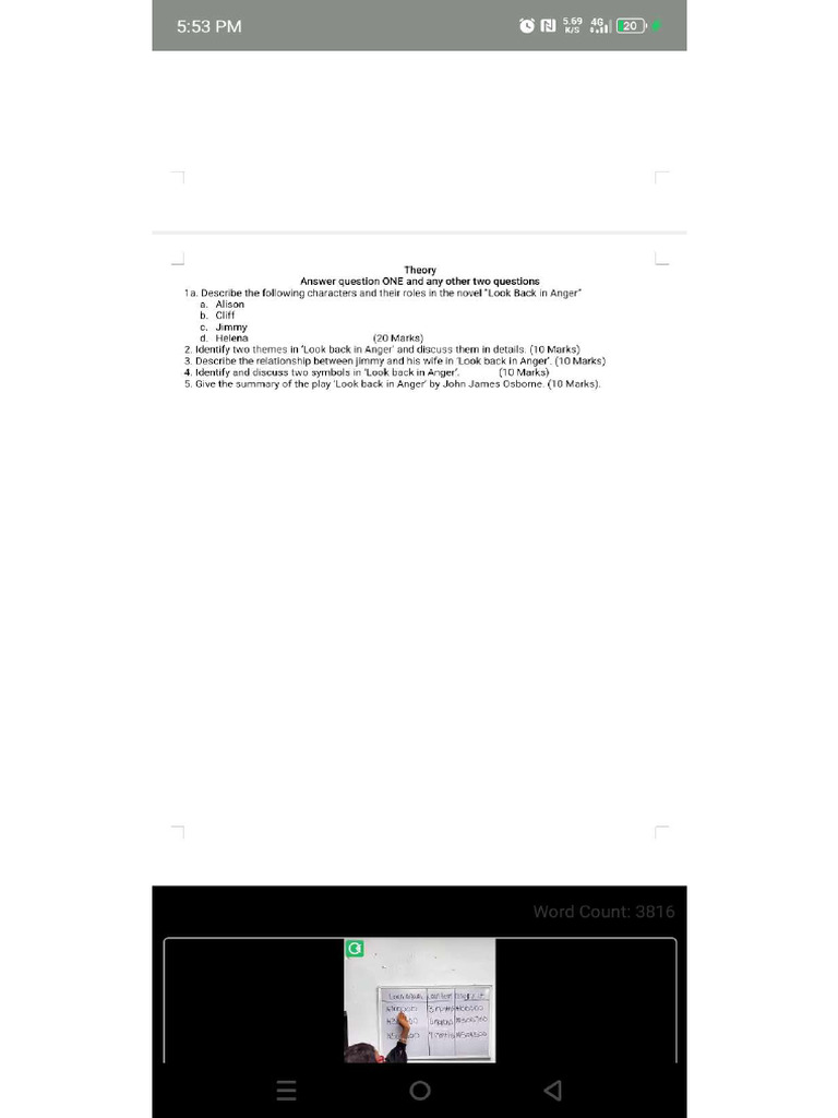 Literature in English ss2 Third Term | PDF