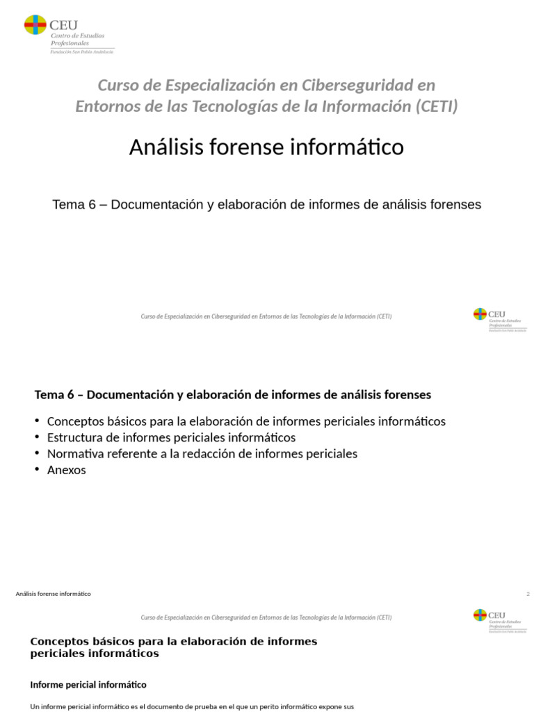 Tema 6_Documentación y Elaboración de Informes de Análisis Forenses ...