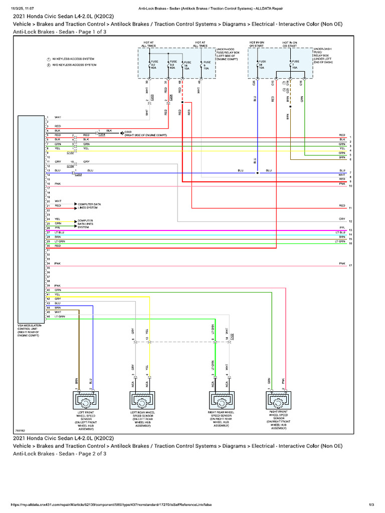 Anti-Lock Brakes - Sedan (Antilock Brak...tion Control Systems ...