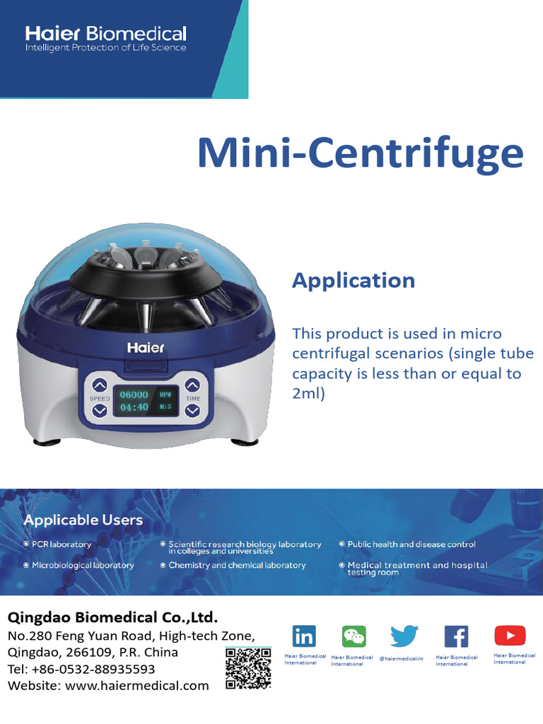 Mini-Centrifuge for Micro Applications | PDF