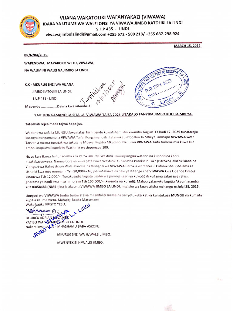 Kongamano Mbeya | PDF