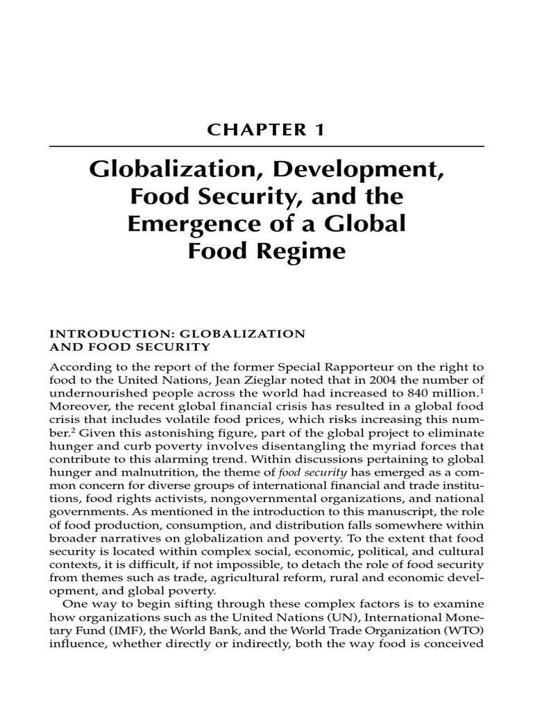 William - Toàn cầu hóa, phát triển, an ninh lương thực | PDF