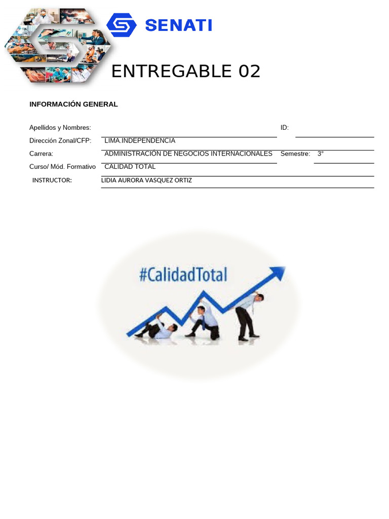 ENTREGABLE 2 calidad total | PDF | Calidad (comercial) | Gestión de la calidad
