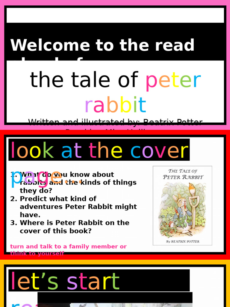 Peter Rabbit Read-Aloud Guide | PDF