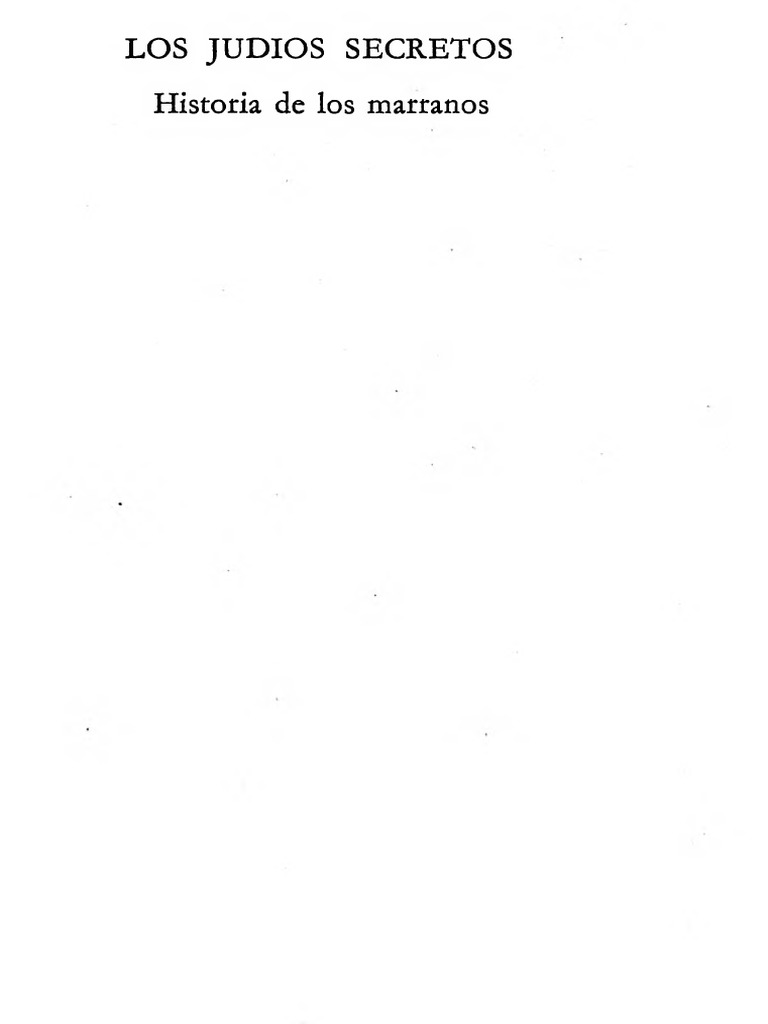 Historia de Los Marranos | PDF | Conversión religiosa | Inquisición ...