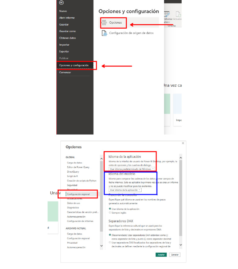 Cambiar Idioma Power Bi | PDF