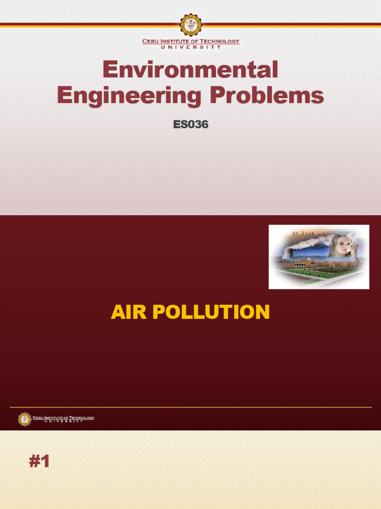 Environmental Engineering Problems | PDF | Exhaust Gas | Atmosphere Of Earth