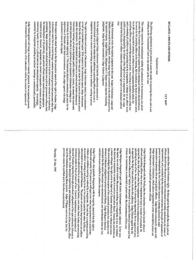 CSL2601 Case Summaries | PDF