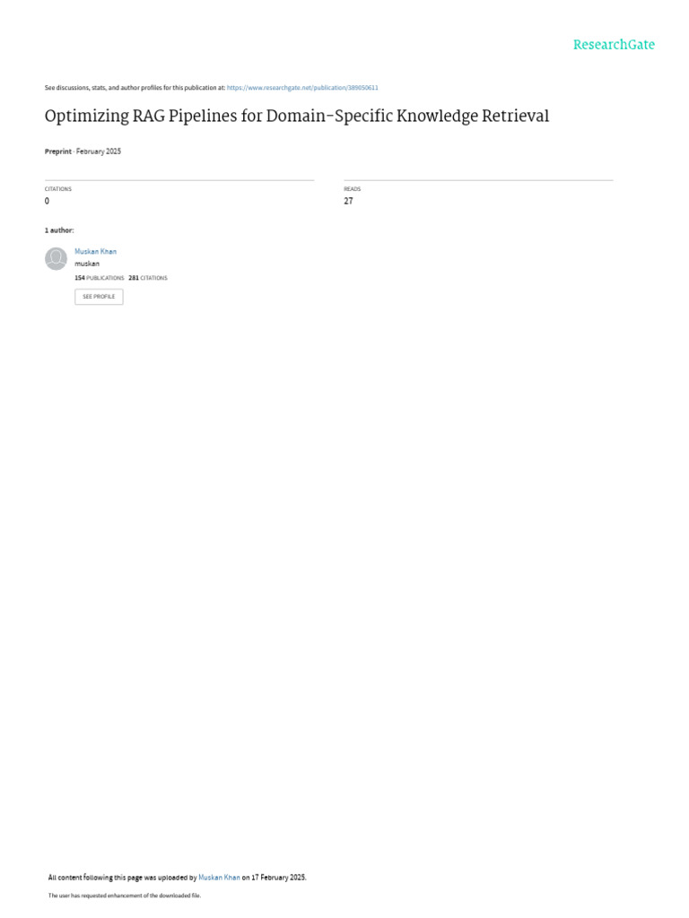 Optimizing RAG for Knowledge Retrieval | PDF | Computer Security | Security