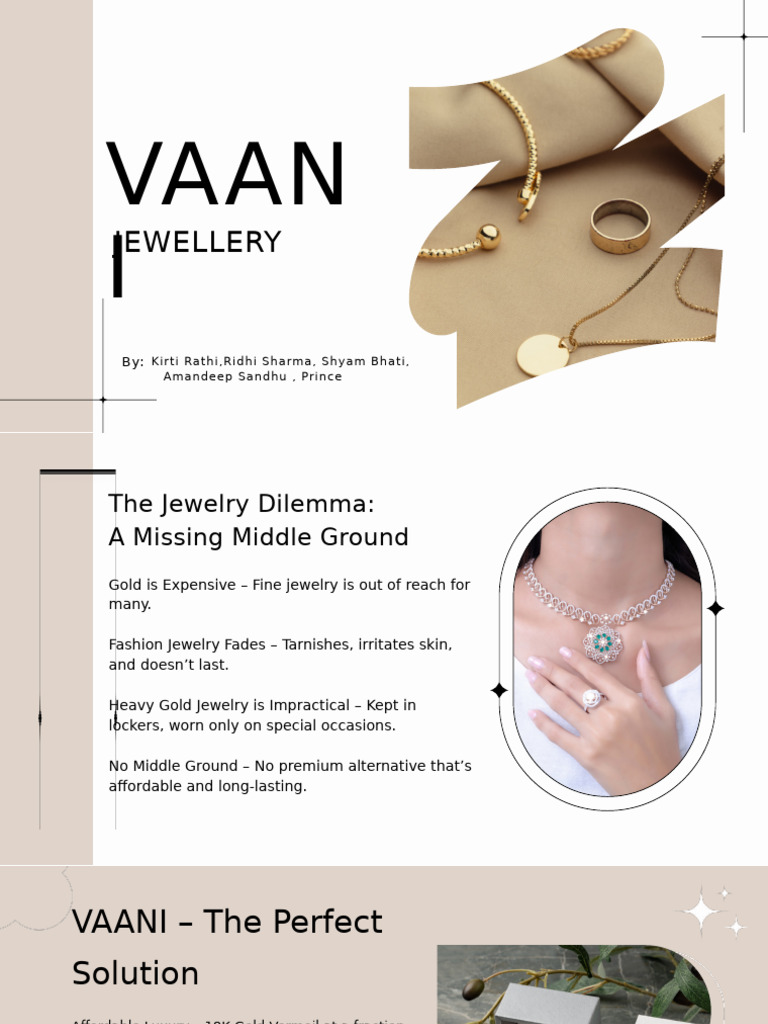 Vaani Jewellery | PDF | Jewellery | Marketing