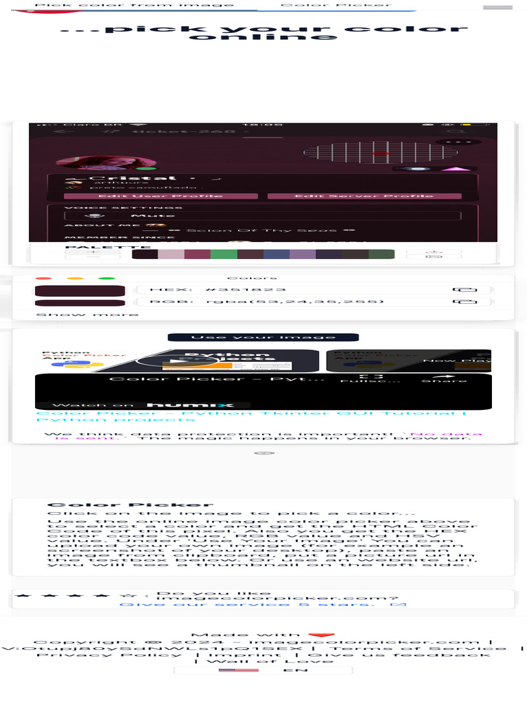 ? Color Picker Online HEX Color Picker HTML Color Picker | PDF