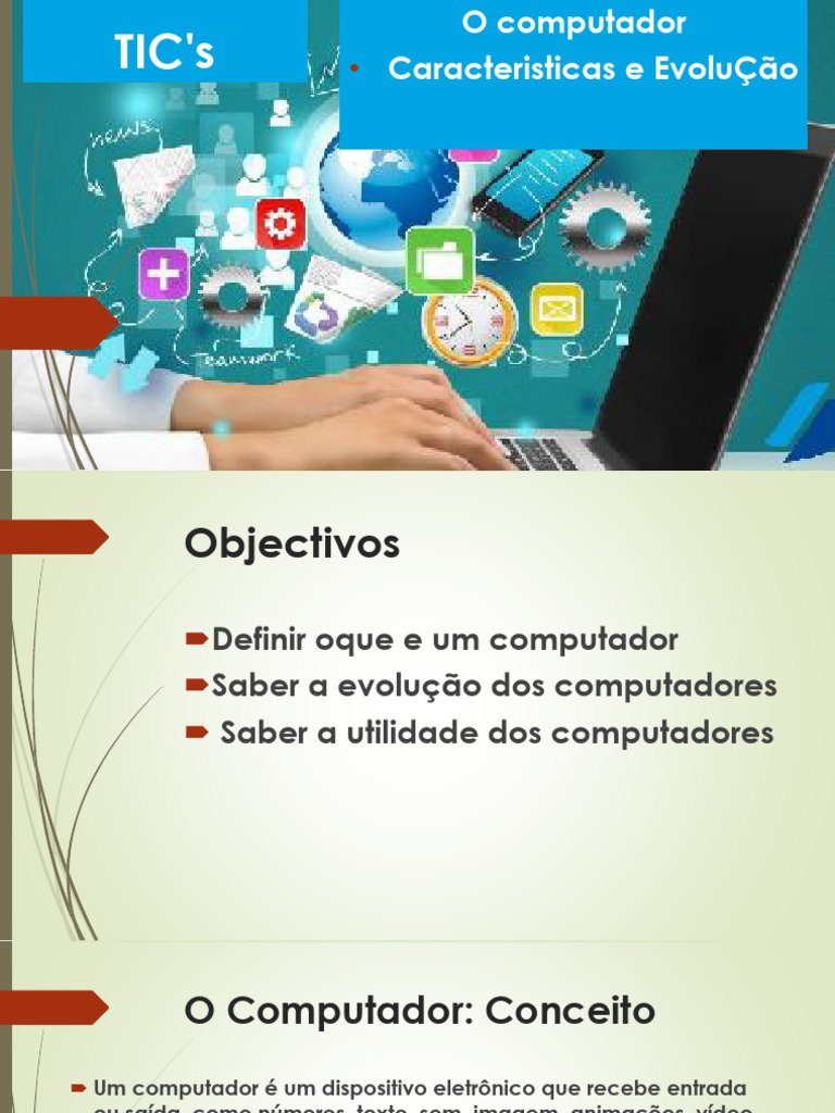 Características e Evolução dos Computadores | PDF | Mainframe | Notebook