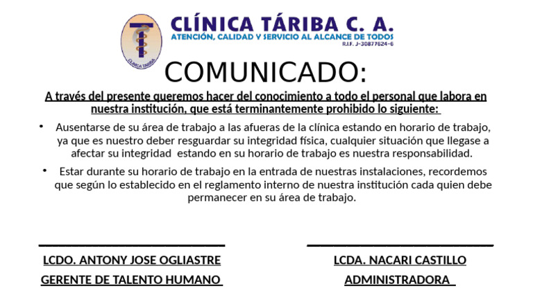 COMUNICADO | PDF