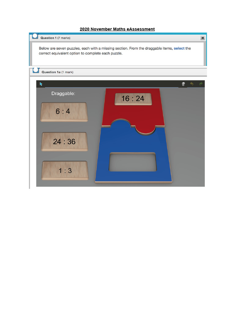 Open 2020 - November - Maths - Eassessment | PDF