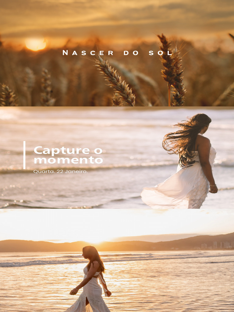 Nascer do Sol Fotografia Colagem Instagram Stories | PDF