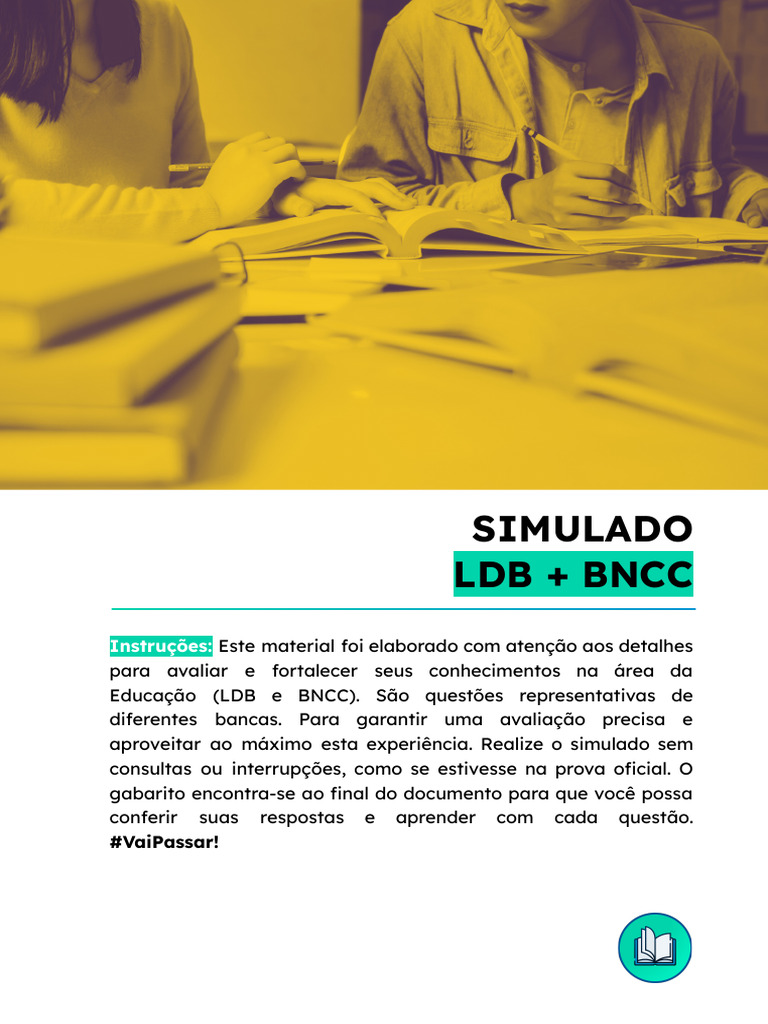 LDB e BNCC Simulado | PDF | Pré-escola | Aprendizado