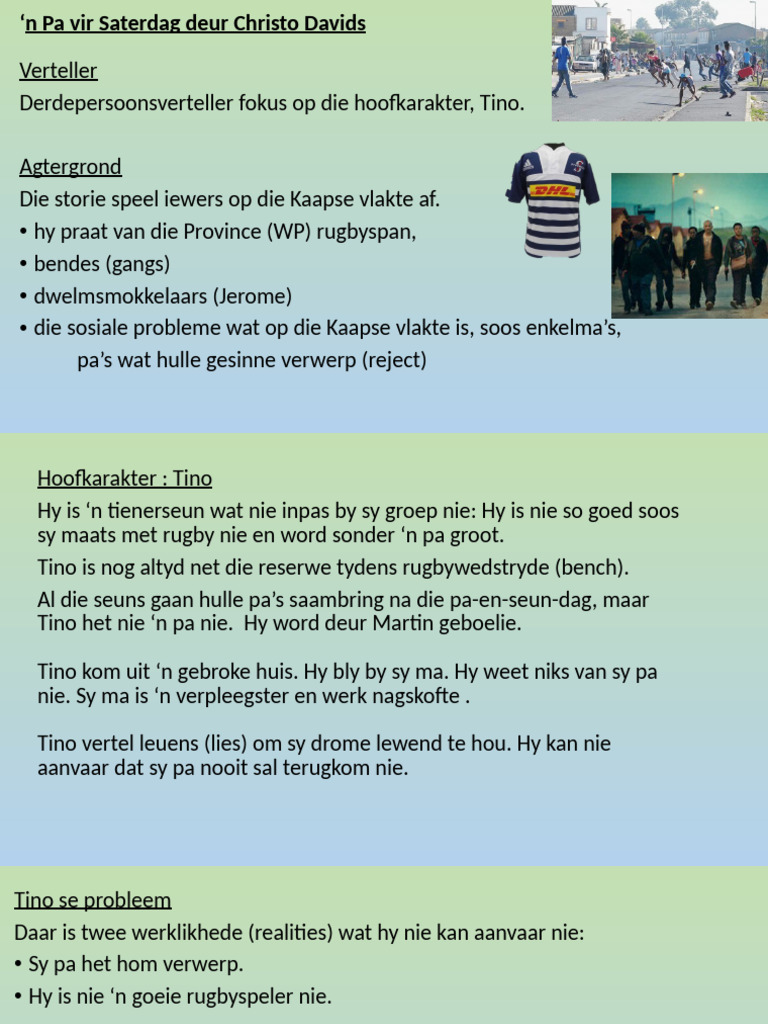 'N Pa Vir Saterdag | PDF