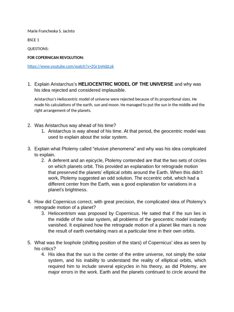 STS | PDF | Heliocentrism | Astronomy