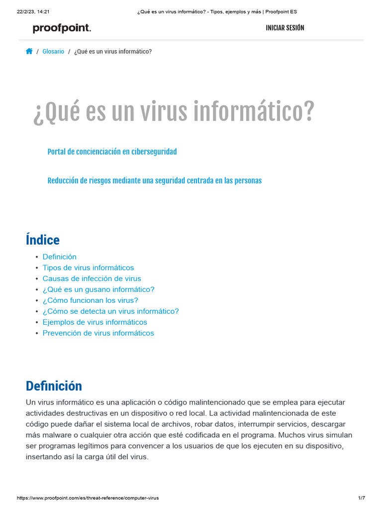 ¿Qué Es Un Virus Informático - Tipos, Ejemplos y Más - Proofpoint ES ...