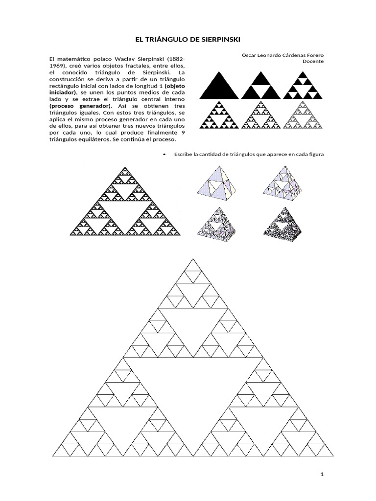 Actividades Con Fractales | PDF | Geometría | Matemáticas