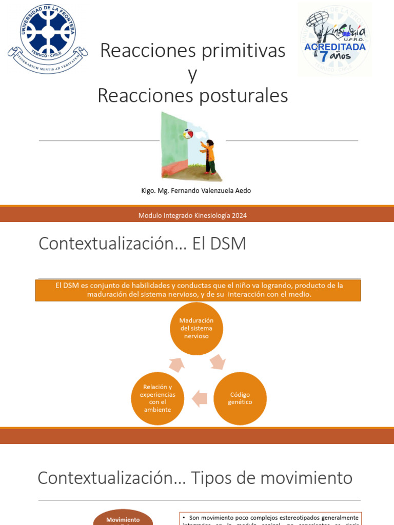 Reacciones Primitivas y Posturales en Kinesiología | PDF | Sistema ...