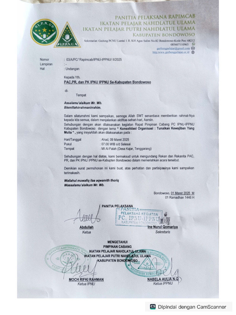 Undangan Pimpinan | PDF