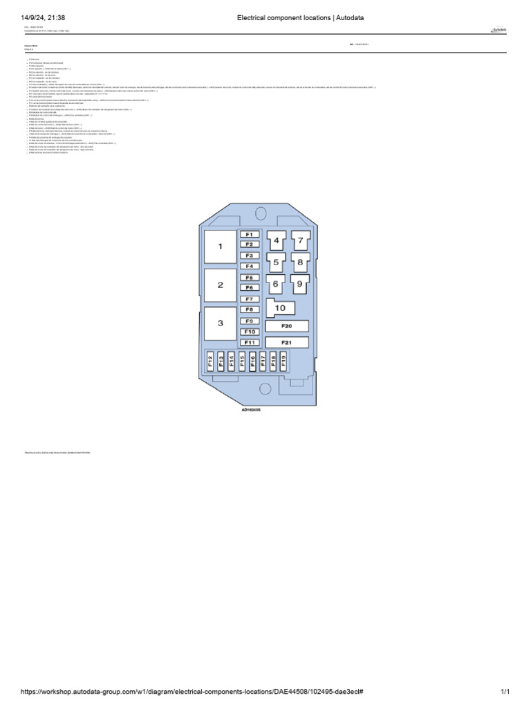 Electrical Component Locations - Autodata Matiz | PDF | Relé | Embrague