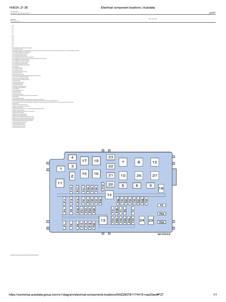 Electrical Component Locations - Autodata | PDF | Relé | Bienes manufacturados