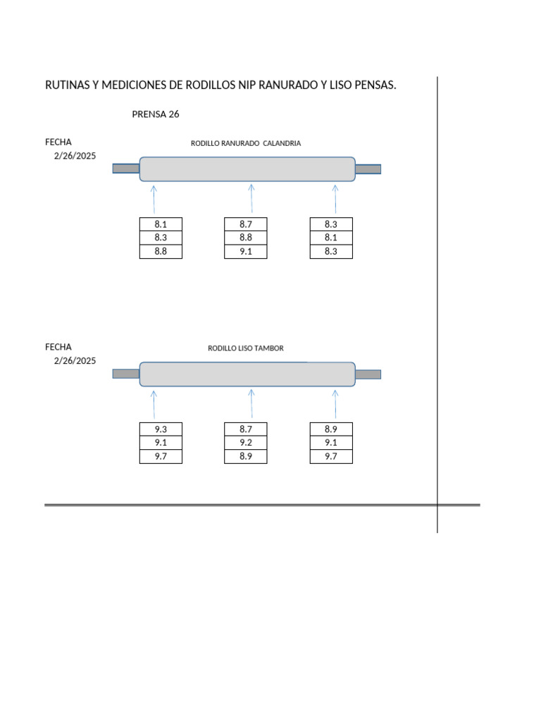 Rodillos Pisadores P26 | PDF