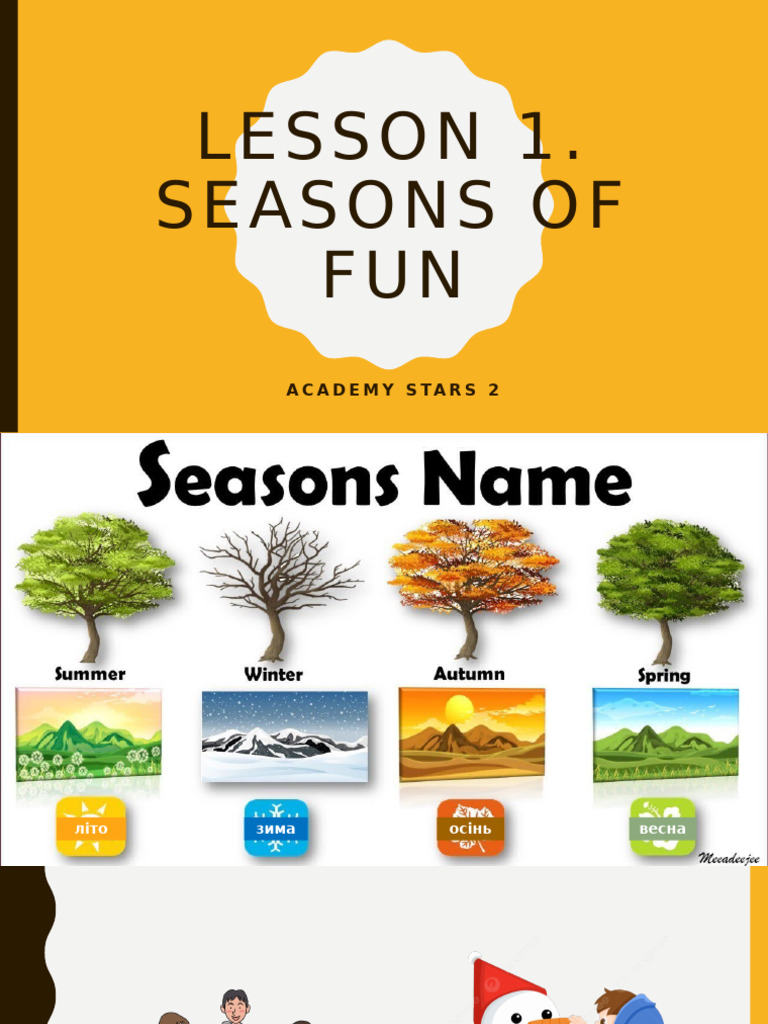 Lesson 1 Seasons of Fun | PDF
