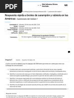 Cuestionario Del Módulo 6 - Revisión Del Intento - Campus PAHO 6 | PDF | Sarampión | Vacunación