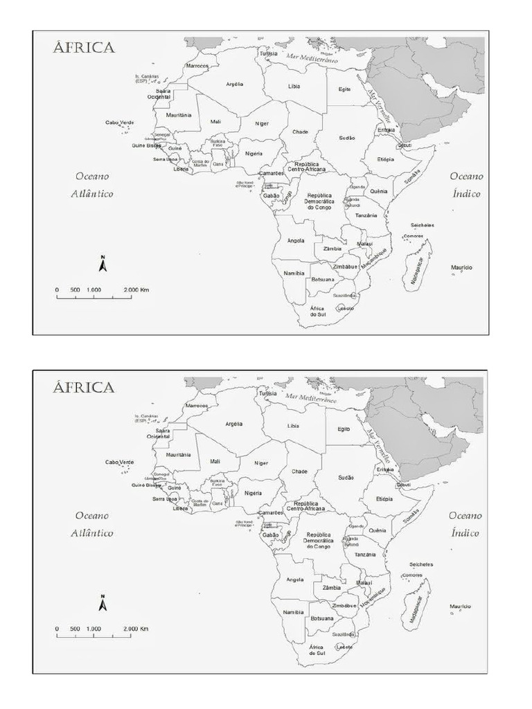 Continente Africano Mapa | PDF