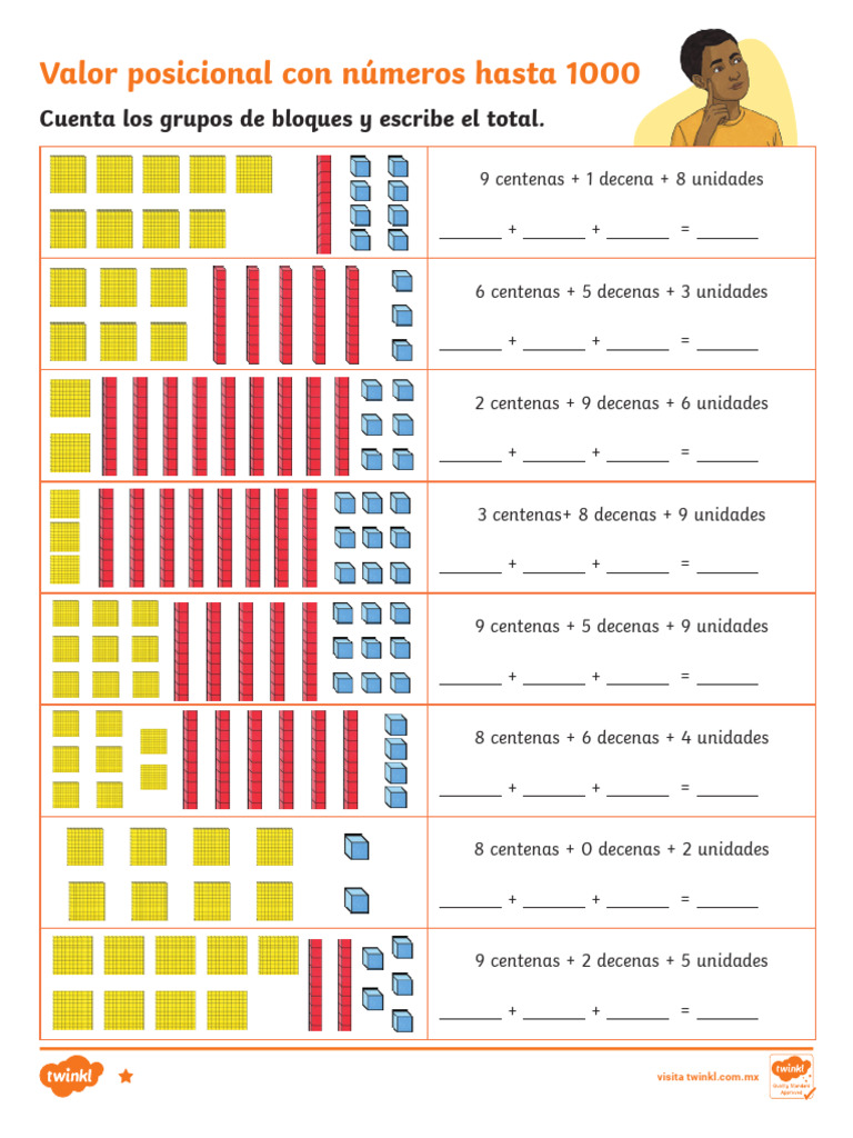 -hoja-de-actividad-valor-posicional-hasta-el-1000_ver_1 | PDF ...