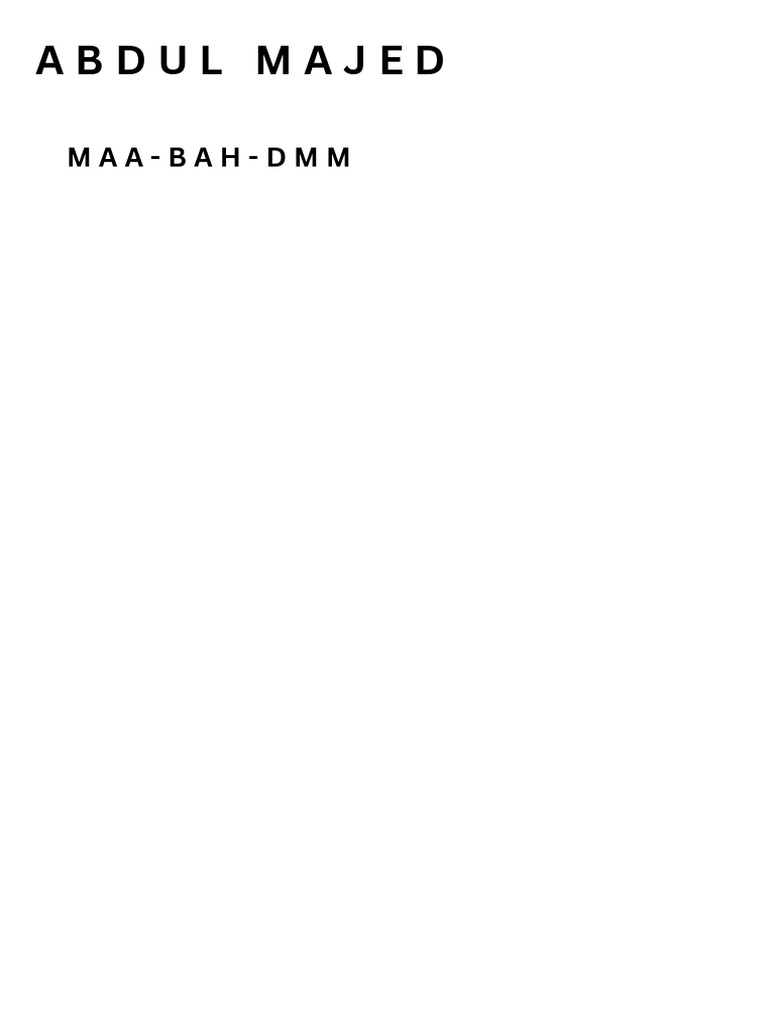 Abdul Majed - 20250130 - 004141 - 0000 | PDF