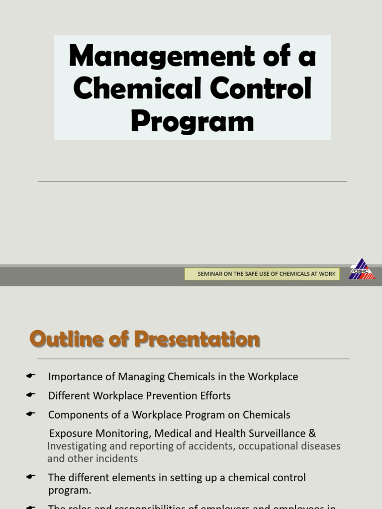 2_Management-of-Chemical-Control-Program July 2024 | PDF | Occupational ...